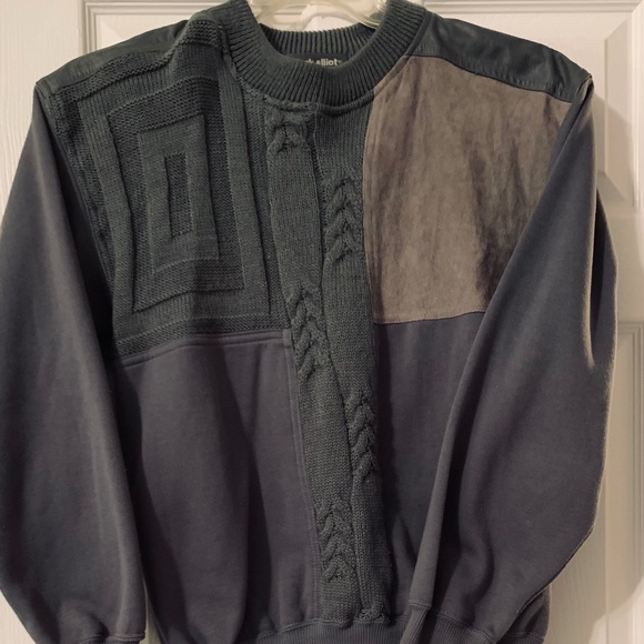 Mark Elliot | Sweaters | Mark Elliot Sweater With Terrific Suede And ...